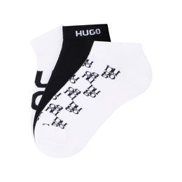 Sneakersocken HUGO UNDERWEAR, Damen, Gr. 35-38, wei&szlig; 100, Baumwollmischung, normal, Socken Sneakersocken, verst&auml;rkte Fersen- und Zehenpartie