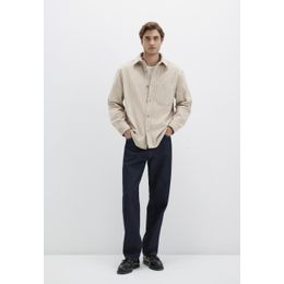 Langarmhemd Mavi "POCKET CORDUROY SHIRT", Herren, Gr. M, US-Gr&ouml;&szlig;en, peyote, 100% Baumwolle, clean, loose fit normal, eng normaler Saum, Hemden, Cordhemd