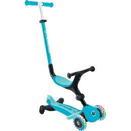 Tretroller Globber "GO-UP ACTIVE LIGHTS 360, mit Leuchtrollen", blau, Roller, KinderB:29cm L:67cm, Aufsitzrad, Laufrad und Scooter, B:29cm L:67cm