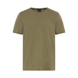 BOSS Green Damen T-Shirt "Taul"schwarz beige257, Gr. S, Single Jersey, Obermaterial: 92% Baumwolle, 8% Elasthan, Shirts, aus softem