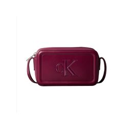 Mini Bag Calvin Klein "BOLD CK CAMERA BAG", Damen, Gr. B/H/T: 20cm x 12cm x 7cm, alluring pink, Lederimitat, unifarben, Taschen, kleine Damen-Umh&auml;ngetasche, Schultertasche, Kamerabag mit CK-Logo