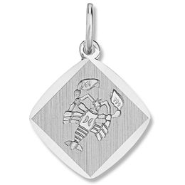 Sternzeichenanh&auml;nger ONE ELEMENT "Sternzeichen Anh&auml;nger aus 925 Silber", silber, Schmuckanh&auml;nger, Damen, Krebs, Steinbock, Silber 925 (Sterlingsilber), Symbol mit Herz &ndash; ein feines Geschenk f&uuml;r viele Anl&auml;sse