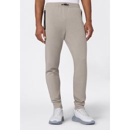 Jogginghose Champion "C-TECH Slim Fit Interlock Cuffed Pants", Herren, Gr. XL, N-Gr, mdg, Obermaterial: 69% Polyester, 26% Baumwolle, 5% Elasthan, Hosen Jogginghose