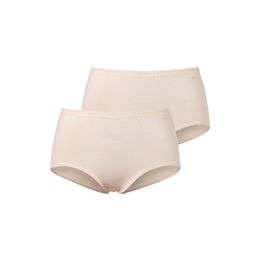 Taillenslip Mey "Triniti", Damen, Gr. 38/40, beige (puder), Feinripp, Obermaterial: 97% Baumwolle, 3% Elasthan, unifarben, Unterhosen Taillenslip, mit elastischem B&uuml;ndchen und weichen Beinausschnitten