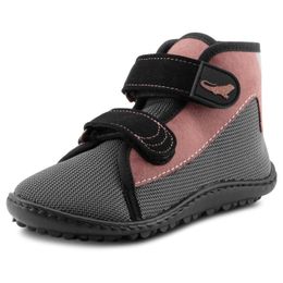 Leguano Kinder Barfu&szlig;schuh "LEGUANITO SCIPPO", Gr. 27grau, rosa, Textil, Schuhe, Klettschuh, Bequemschuh, Flat mit verstellbaren Klettverschl&uuml;ssen