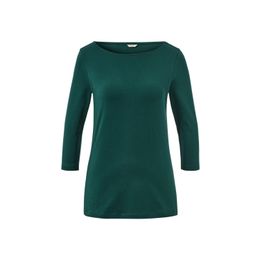 Tchibo - Shirt mit 3/4-Arm - Damen - Gr. L - dunkelgr&uuml;n