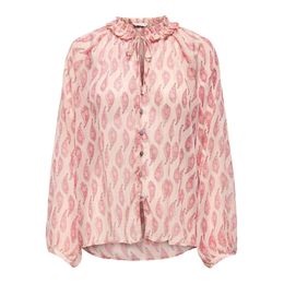 Only Bluse 'ONLVIENNA' Damen Gr&ouml;&szlig;e S gold / rosa / pitaya / rot