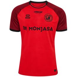 Hummel Trikot 'FC Fredericia 25/26' Herren Gr&ouml;&szlig;e L burgunder / feuerrot / schwarz
