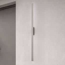 LED-Wandleuchte Demi L, sand, Aluminium, H&ouml;he 144 cm, IP54