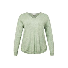 Only Carmakoma Pullover 'Margareta' Damen Gr&ouml;&szlig;e XXXL/4XL gr&uuml;nmeliert