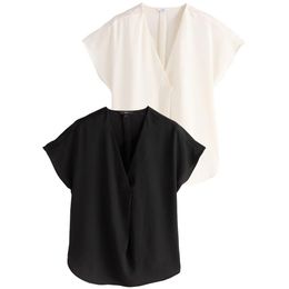 next Bluse Damen Gr&ouml;&szlig;e XXL schwarz / wei&szlig;