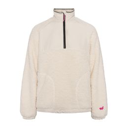 KARI TRAA Fleecepullover "Olivia" in Wei&szlig; - 52% | Gr&ouml;&szlig;e XL | Damenpullover