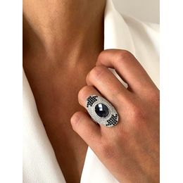 Les Petites Pr&eacute;cieuses Silber-Ring mit Edelsteinen - 75% | Gr&ouml;&szlig;e 52 | Schmuck