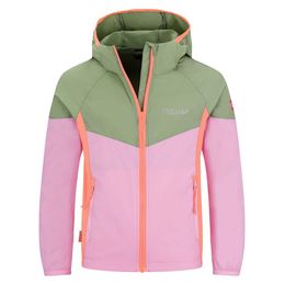 Trollkids Windbreaker "Sira" in Rosa/ Gr&uuml;n - 39% | Gr&ouml;&szlig;e 128 | Kinderjacken