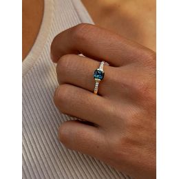 Les Petites Pr&eacute;cieuses Vergold. Ring mit Edelsteinen - 75% | Gr&ouml;&szlig;e 54 | Schmuck