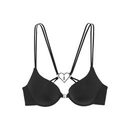 Lascana Push-up-BH Damen Gr&ouml;&szlig;e 80 schwarz