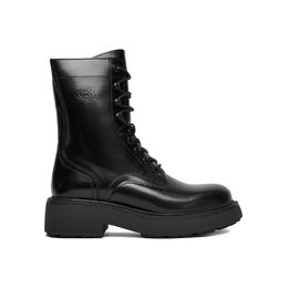 gino rossi Leder-Boots in Schwarz - 40% | Gr&ouml;&szlig;e 38 | Damen-stiefel