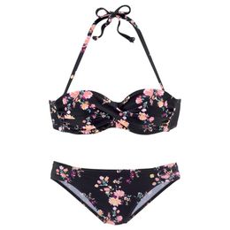 JETTE Bikini Damen Gr&ouml;&szlig;e XS rosa / schwarz