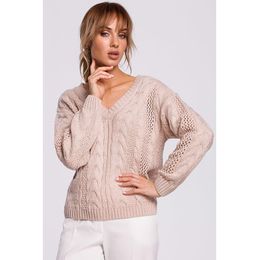 made of emotion Pullover in Beige - 79% | Gr&ouml;&szlig;e L/XL | Damen-pullover-cardigans