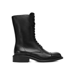 gino rossi Leder-Boots in Schwarz - 40% | Gr&ouml;&szlig;e 41 | Damen-stiefel