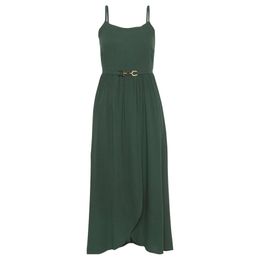 Lascana Kleid Damen Gr&ouml;&szlig;e 46 gr&uuml;n Winterkleid