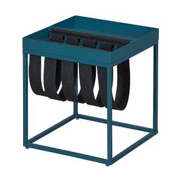 Inter Link Beistelltisch "Club NY Magazine" in Blau/ Schwarz - (B)35 x (H)40 x (T)35 cm - 60% | Tische