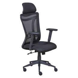 Inter Link Drehstuhl "XL Administrator" in Schwarz - (B)61 x (H)135 x (T)88 cm - 50% | Sitzmoebel