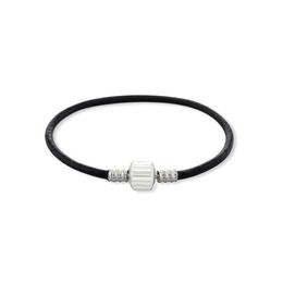 CHARM'S Leder-Armband in Schwarz - 74% | Gr&ouml;&szlig;e 18 cm | Schmuck