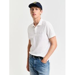 Gant Poloshirt in Wei&szlig; - 58% | Gr&ouml;&szlig;e L | Herren-plussize