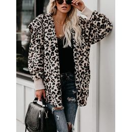 Milan Kiss Teddyjacke in Creme/ Schwarz - 46% | Gr&ouml;&szlig;e M | Damenjacken