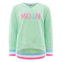 Zwillingsherz Sweatshirt "Moin" in Gr&uuml;n - 60% | Gr&ouml;&szlig;e M | Damen-sweatshirts-jacken