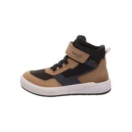 Superfit Leder-Sneakers "Maverick" in Braun - 41% | Gr&ouml;&szlig;e 37 | Kindersneakers