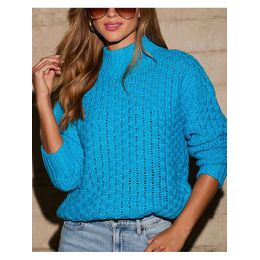 Milan Kiss Pullover in Hellblau - 60% | Gr&ouml;&szlig;e L | Damen-pullover-cardigans
