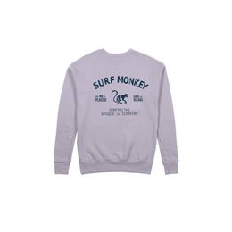 Surf Monkey Sweatshirt 'Rette das Ozean' male Purple size M