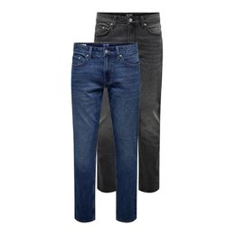 Only & Sons Only & Sons Jeans 'ONSWEFT' Herren Gr&ouml;&szlig;e 32 blue denim / black denim