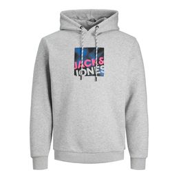Jack & Jones JACK & JONES Sweatshirt 'JCOLogan' Herren Gr&ouml;&szlig;e XXXL blau / graumeliert / pink / schwarz