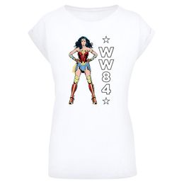 F4NT4STIC T-Shirt 'DC Comics Wonder Woman 84 Standing' Damen Gr&ouml;&szlig;e XS beige / rot / schwarz / wei&szlig;