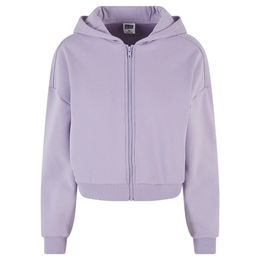Urban Classics Zip-Up Hoodie female Purple size L