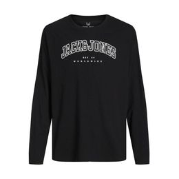 JACK & JONES MINI Shirt 'JJECALEB' Jungen Gr&ouml;&szlig;e 110 schwarz / wei&szlig;