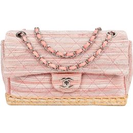 Chanel Crossbody Bags - Chanel Quited Tweed Palladium Espadrilles Single F - Gr. unisize - in Rot - f&uuml;r Damen