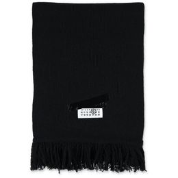 Maison Martin Margiela Maison Margiela T&uuml;cher & Schals - Tape Logo Scarf Nero - Gr. unisize - in Schwarz - f&uuml;r Damen