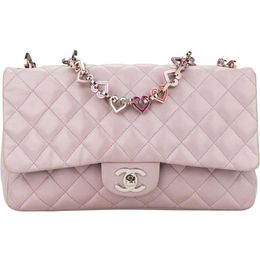 Chanel Crossbody Bags - Chanel Quilted Lambskin Palladium Valentine Heart - Gr. unisize - in Bunt - f&uuml;r Damen