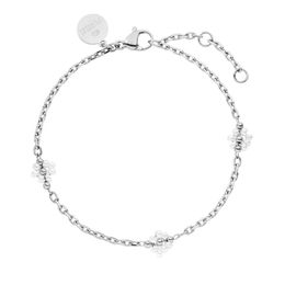 PURELEI Armband - Armband Linen Blossom - Gr. ONE SIZE - in Silber - f&uuml;r Damen