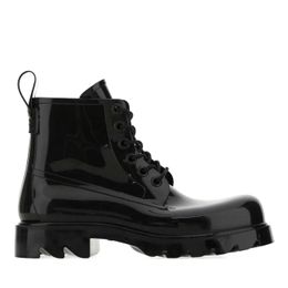 Bottega Veneta Low-Top Sneaker - Round Toe Lace-up Combat Boots - Gr. 38 (EU) - in Schwarz - f&uuml;r Damen