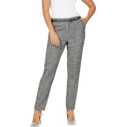 CR&Eacute;ATION L Damen Hose in Tweed-Qualit&auml;t anthrazit-ecru-meliert Gr&ouml;&szlig;e 36