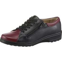 Damen Schn&uuml;rschuh schwarz-bordeaux Gr&ouml;&szlig;e 37