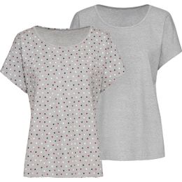 feel good Damen Shirts grau + grau-gepunktet Gr&ouml;&szlig;e 36/38