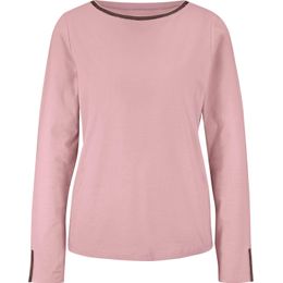 CR&Eacute;ATION L Damen Langarmshirt mit U-Boot-Ausschnitt hortensie Gr&ouml;&szlig;e 40
