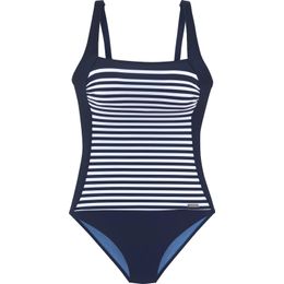 Lascana Damen Badeanzug marine-wei&szlig; Gr&ouml;&szlig;e 38B