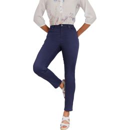 CREATION L PREMIUM Damen 5-Pocket-Jeans in weichem Materialmix mit Lyocell marine Gr&ouml;&szlig;e 20